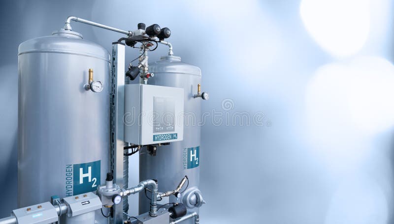 Machine for the Production of Hydrogen Stock Image - Image of green ...