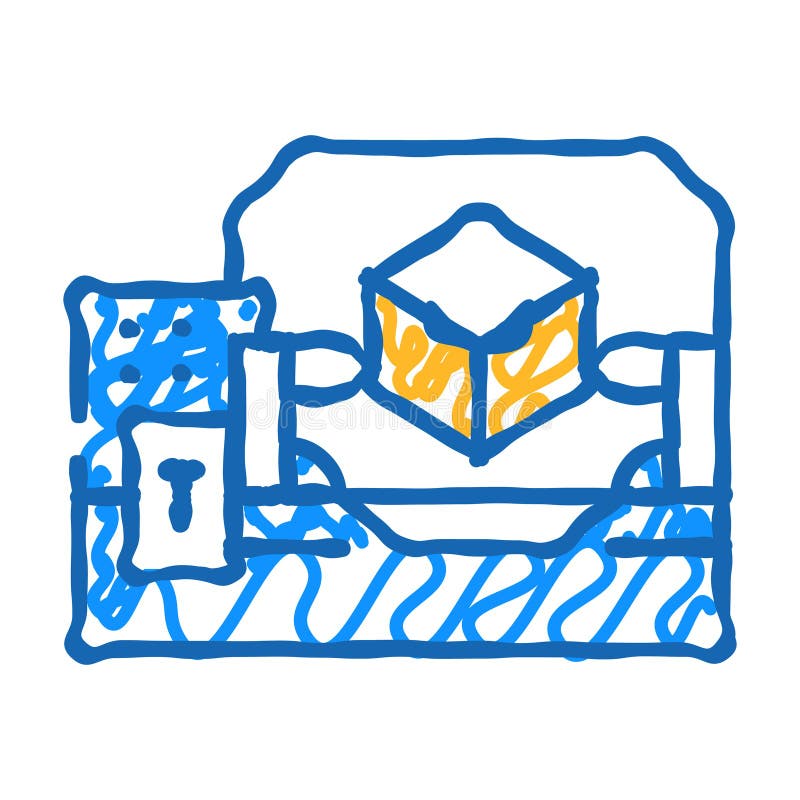 Machine of Production Icon Doodle Illustration Stock Illustration ...