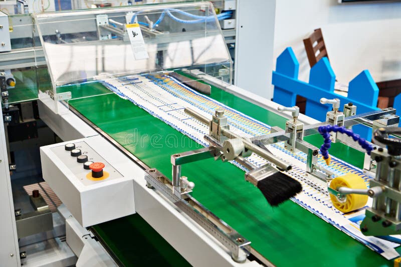 Machine Quality Control System of Carton Cardboard Stock Photo - Image ...