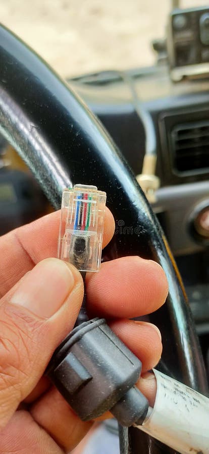 Machine Radio Communication Connection Cables Stock Photo - Image of ...