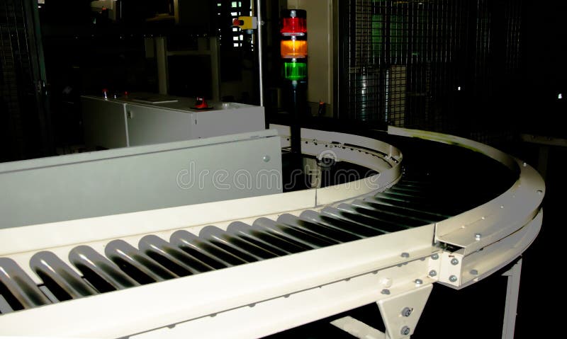 Machine with Rails To Transport Material Made Stock Image - Image of ...