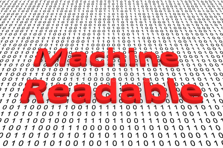 Machine readable stock illustration. Illustration of machine - 88395410