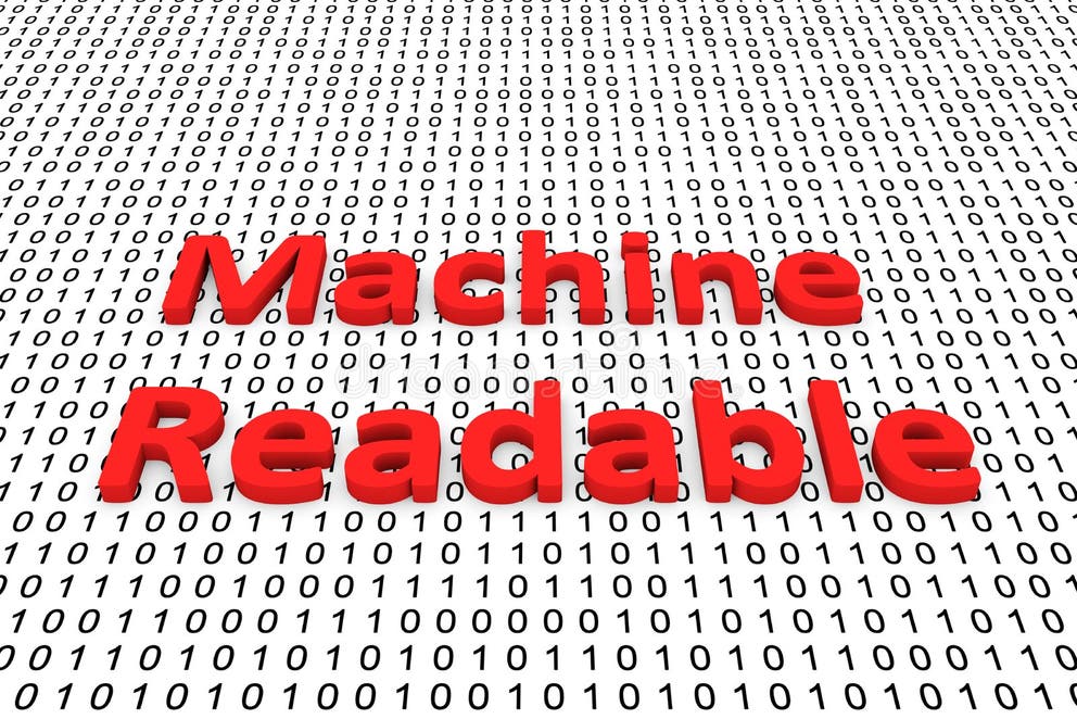 Machine readable stock illustration. Illustration of machine - 88395410