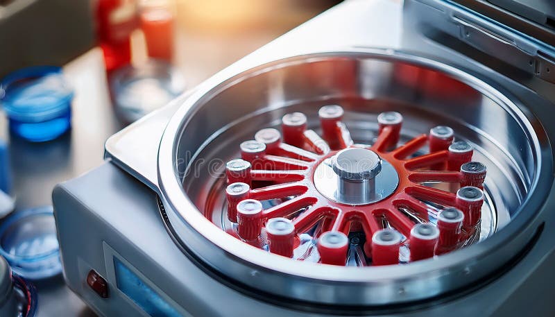 A Machine with a Red Wheel on it Stock Illustration - Illustration of ...