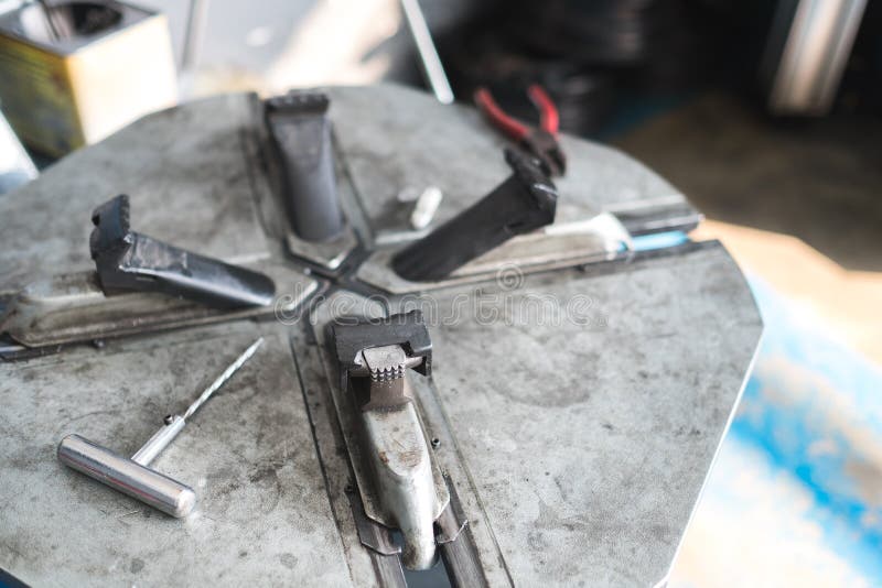 Machine for Removing Rubber Stock Image - Image of balance, protector ...