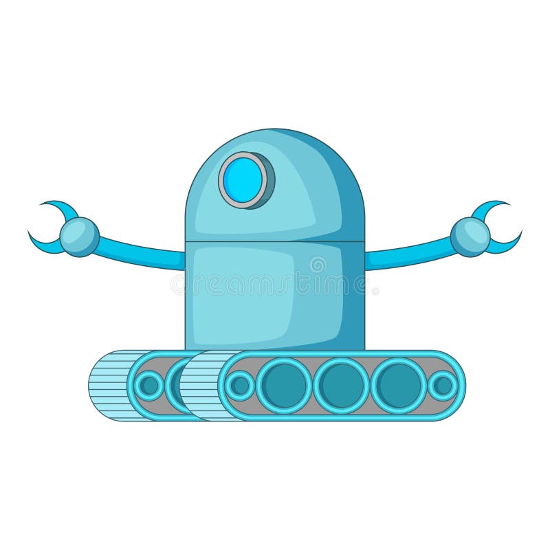 Machine Robot Icon, Cartoon Style Stock Vector - Illustration of ...