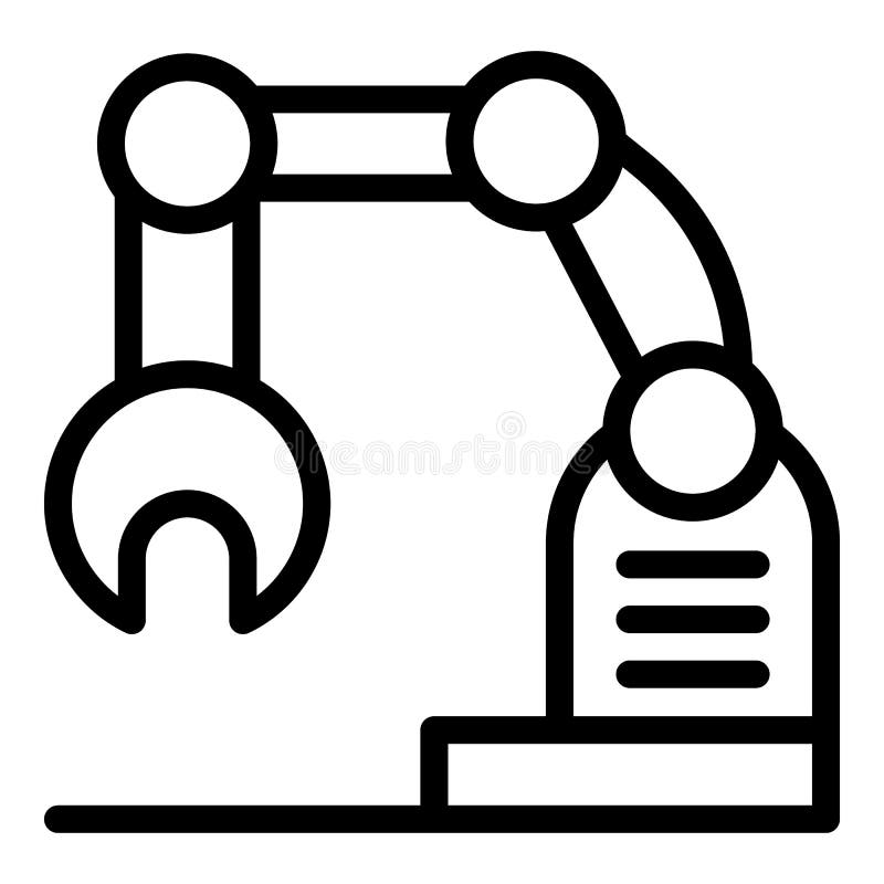 Machine Robot Icon Outline Vector. Industry Factory Stock Vector ...