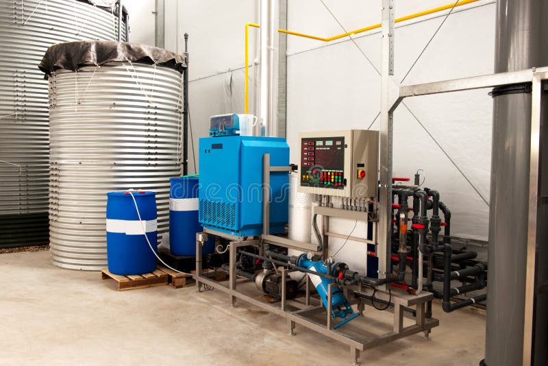 Machine room stock image. Image of industry, tubes, indoor - 15915367