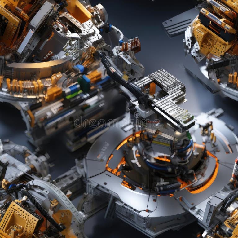 Machine with Rotating Parts and Modular Construction (tiled Stock ...