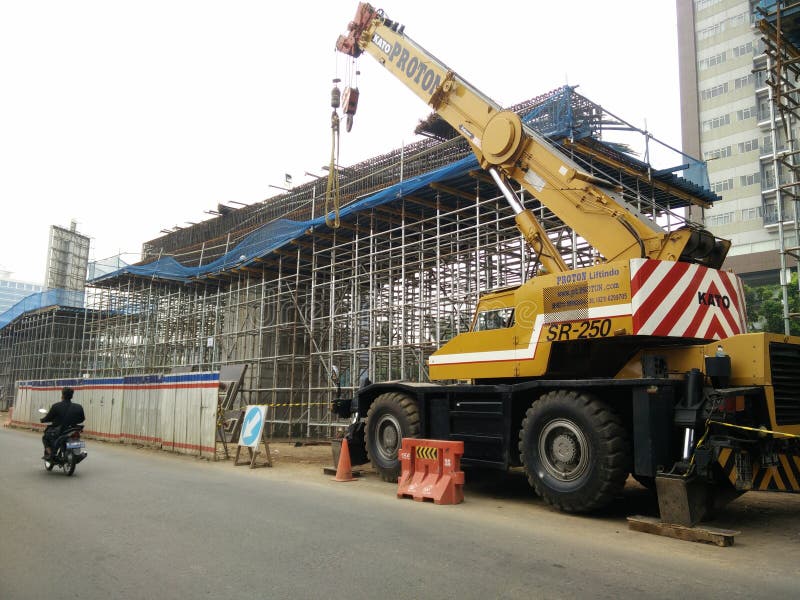 The Machine is Running the Highway Construction Editorial Image - Image ...