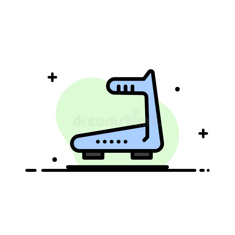 Machine, Running, Track, Treadmill Business Flat Line Filled Icon ...