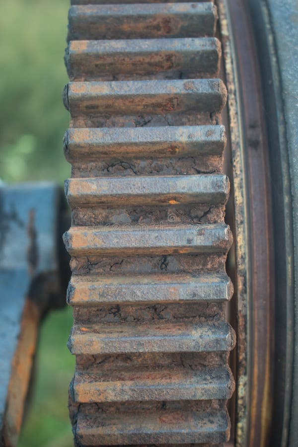 Machine is Rusty Cogs of the Floodgates in Rural Areas Stock Photo ...