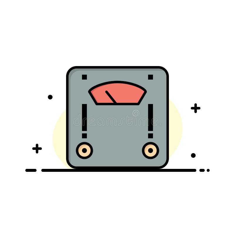 Machine, Scale, Weighing, Weight Business Logo Template. Flat Color ...