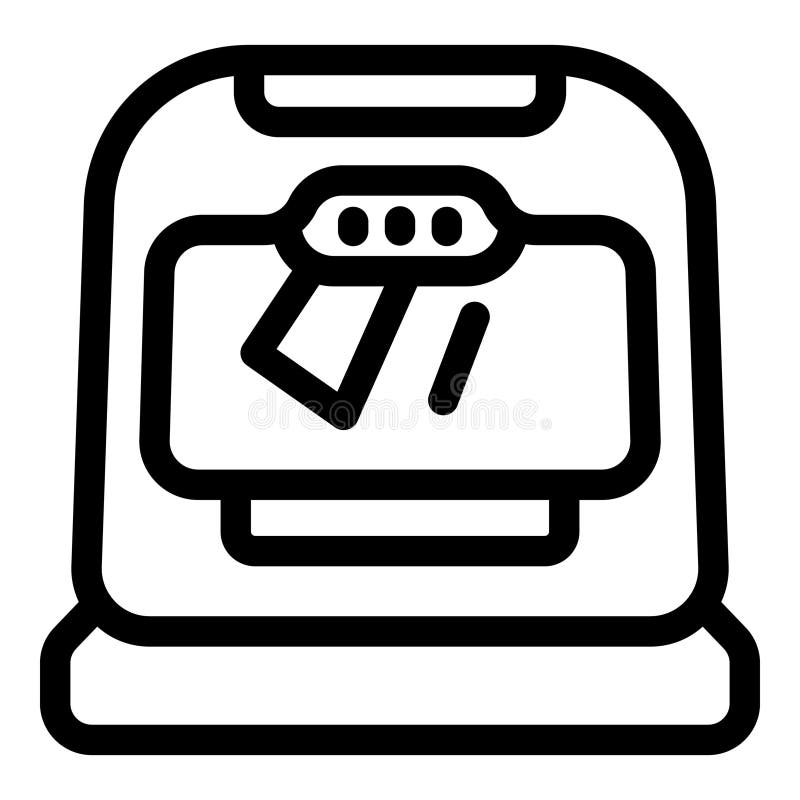 Machine Scanning Paper with Digitalization Technology Icon Stock Vector ...