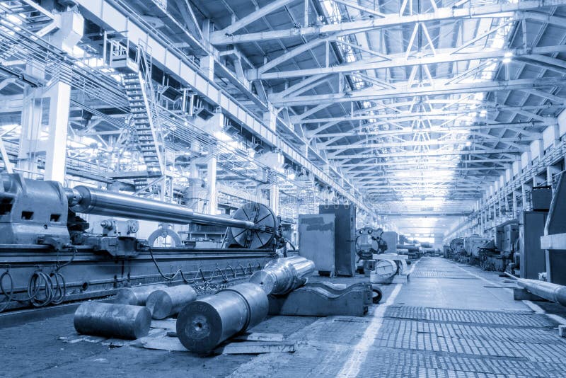 Machine shop stock image. Image of manufacture, manufacturing - 26321741