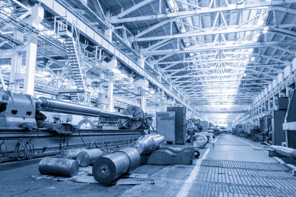 Machine shop stock image. Image of manufacture, manufacturing - 26321741