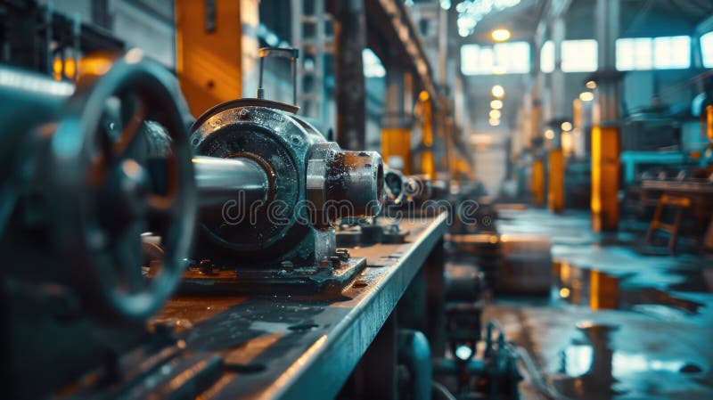 A Machine Shop Filled with Various Machines. Ideal for Industrial ...