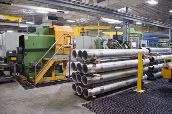 Machine shop interior stock image. Image of lathe, inside - 23932371