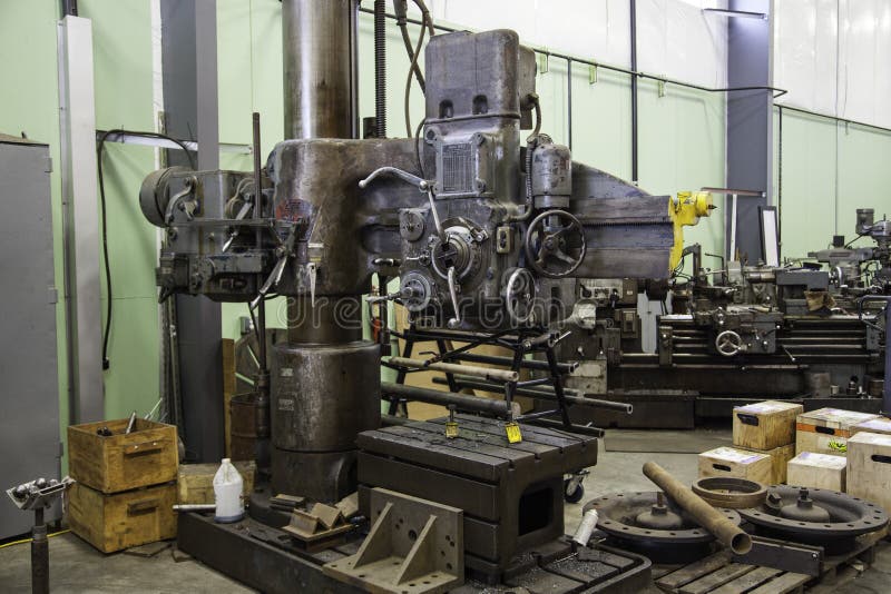 Machine Shop stock image. Image of tools, industrial - 77209895