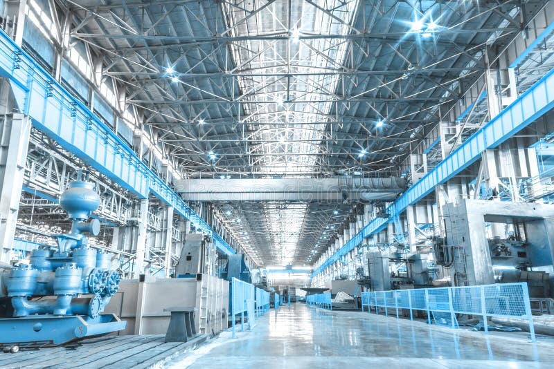 Machine shop stock photo. Image of plant, manufacturing - 53343018