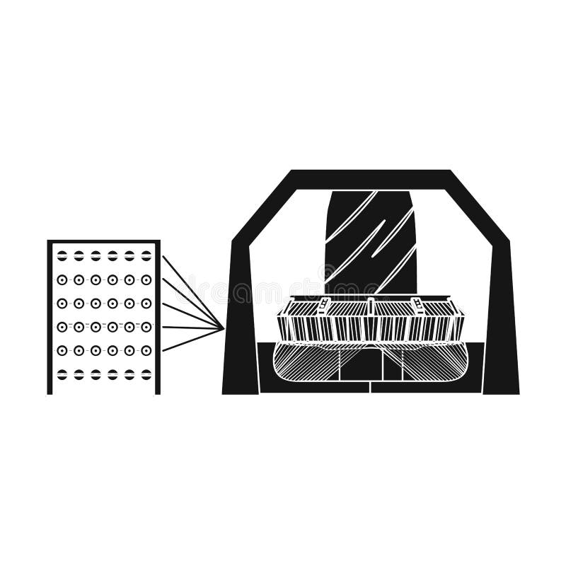 Machine, Single Icon in Black Style.Machine Vector Symbol Stock ...