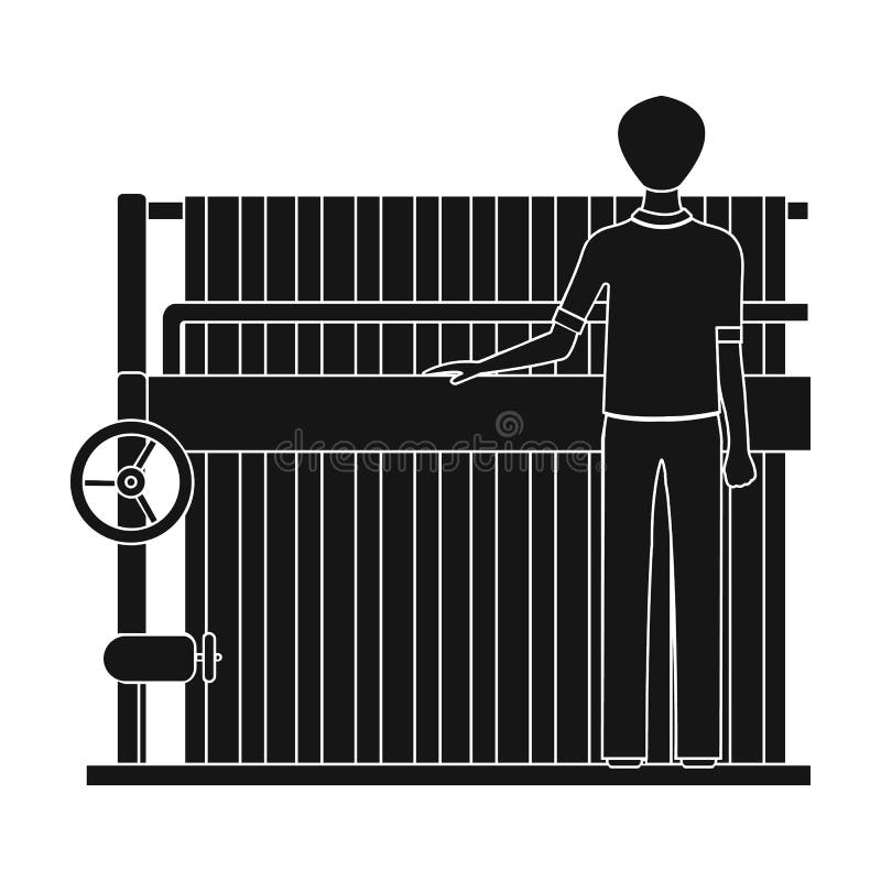 Machine, Single Icon in Black Style.Machine Vector Symbol Stock ...