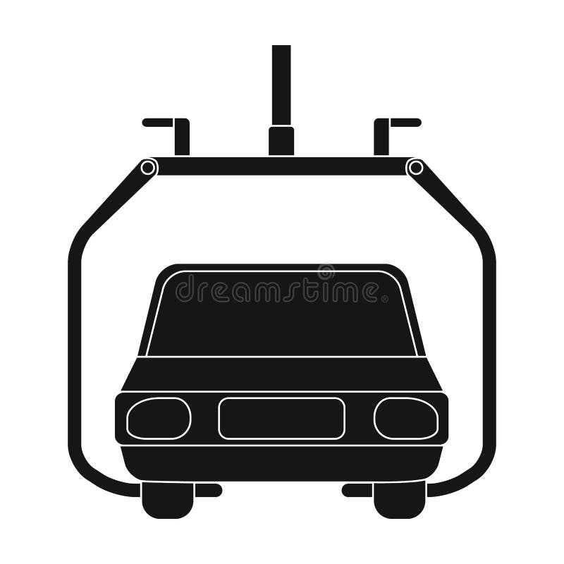 Machine, Single Icon in Black Style.Machine, Vector Symbol Stock ...