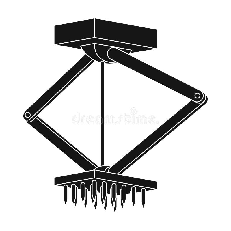 Machine, Single Icon in Black Style.Machine, Vector Symbol Stock ...