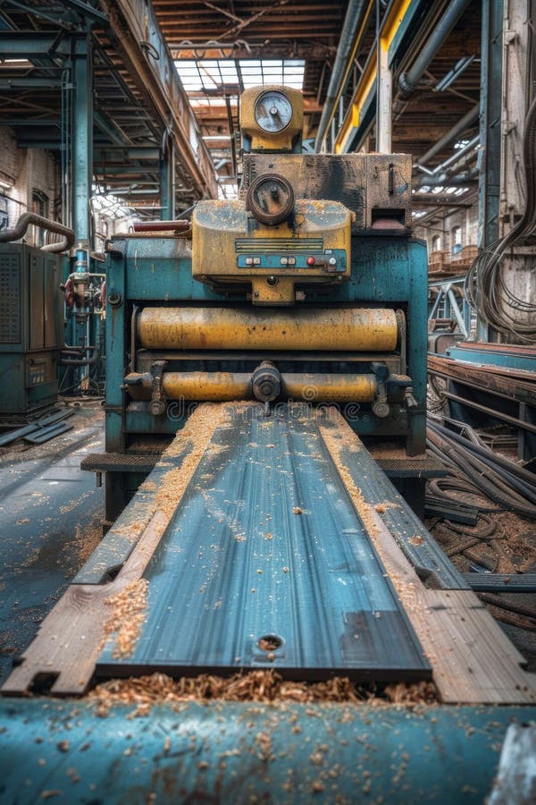 A Machine Sits in a Factory Setting, Suitable for Use As a Background ...