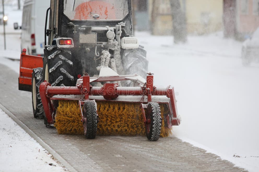Machine for snow removal stock photo. Image of remove - 64786802