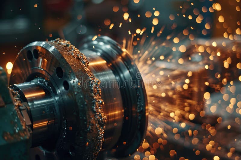 Machine with Sparks stock photo. Image of line, equipment - 374421480