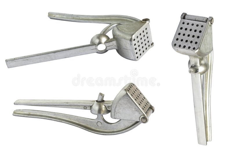 Machine for Squeezing Garlic on White Background Stock Photo - Image of ...