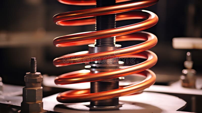 Machine steel spring stock illustration. Illustration of generated ...