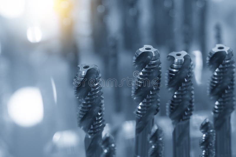 The Machine Tapping Tool for CNC Machine. Stock Image - Image of ...