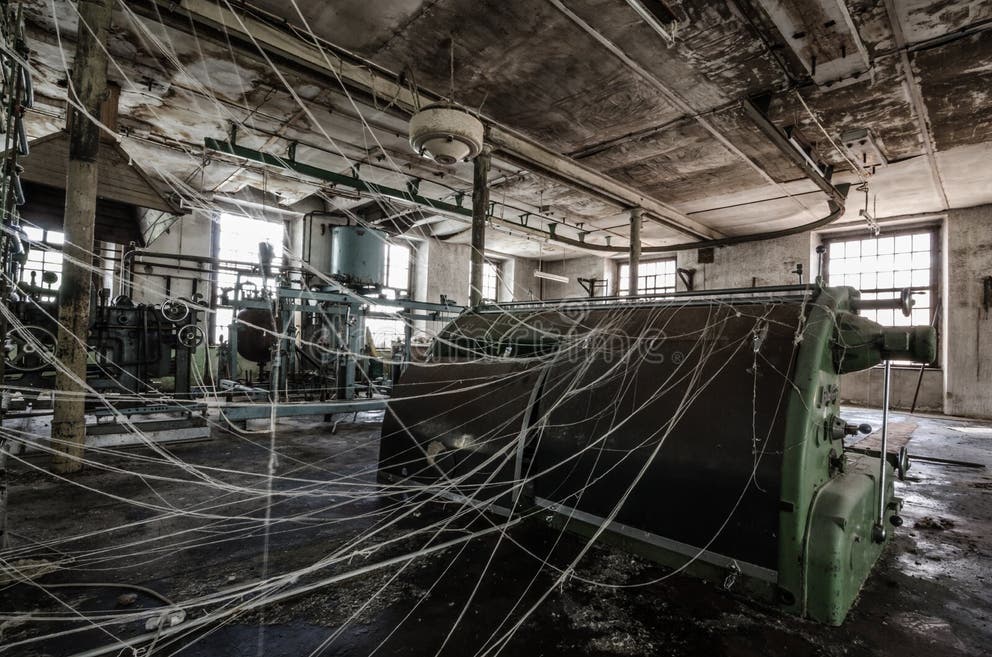 Machine with Threads in Spinning Stock Image - Image of machine ...