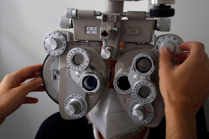 Machine To Detect Problems in the Eyes Stock Image - Image of ocular ...