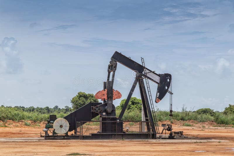 Machine To Explore Oil on Land. Africa Editorial Photography - Image of ...