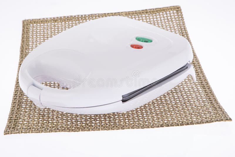 Machine To Prepare Sandwiches in the Kitchen Stock Photo - Image of ...