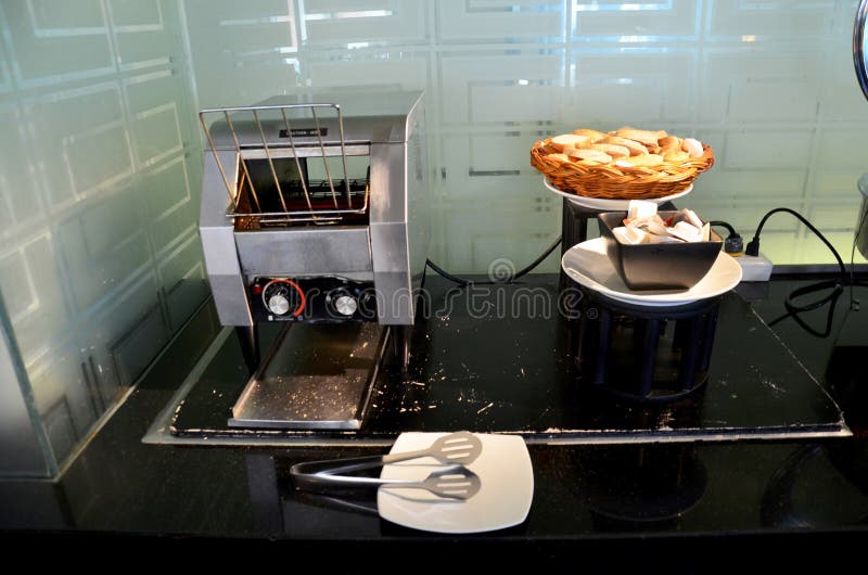 Machine for Toast Bread or Toaster Stock Photo - Image of cook ...
