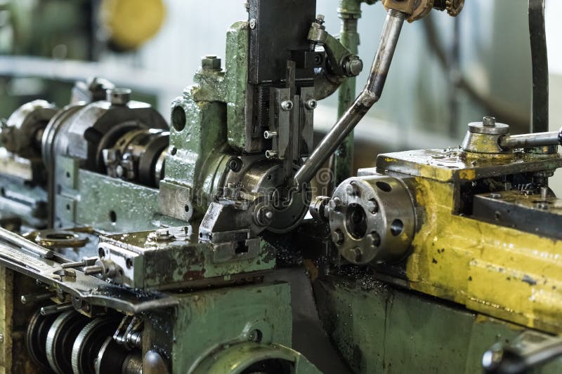A Machine Tool during a Break between Works. Stock Image - Image of ...