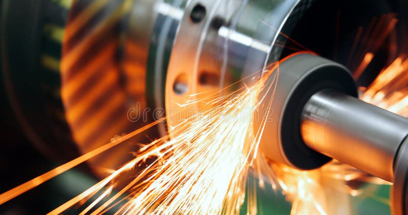 Machine Tool in Metal Factory with Drilling Cnc Machines Stock Photo ...