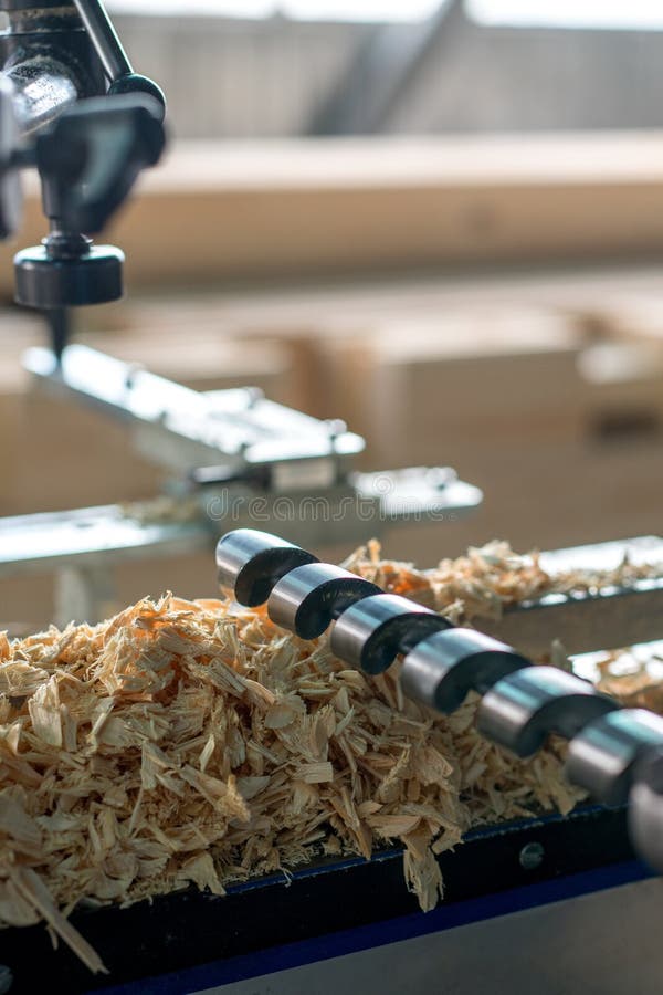 Machine Tool for Woodworking. Close-up of Drill Stock Image - Image of ...
