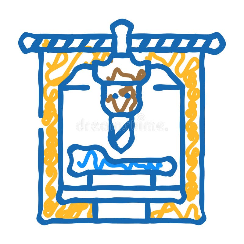 Machine Tooling Mechanical Engineer Icon Doodle Illustration Stock ...