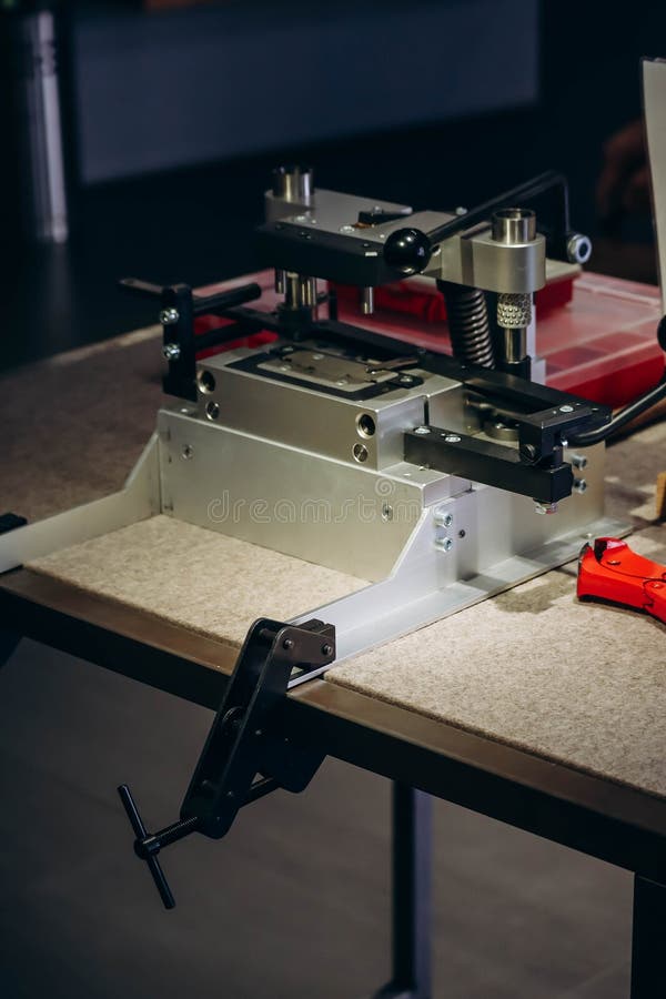 Machine and Tools for Assembling Swiss Knives Editorial Image - Image ...