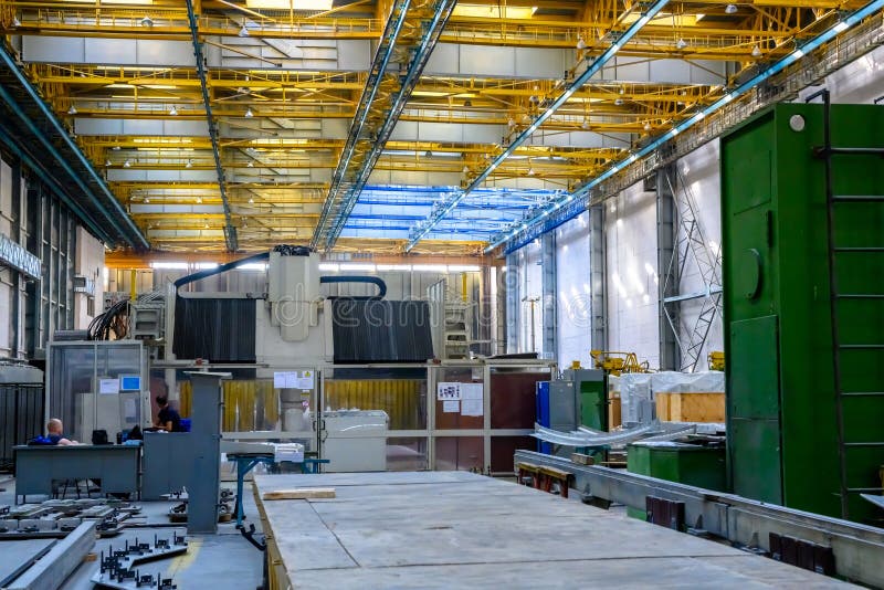 Machine Tools in the Aviation Industry. Stock Photo - Image of ...