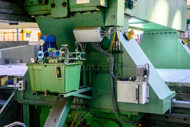 Machine Tools in the Aviation Industry. Stock Image - Image of metal ...