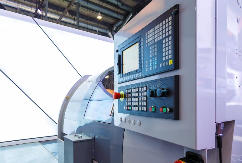 CNC milling machine stock photo. Image of milling, automatic - 60489342