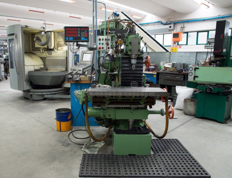 Machine Tools with Computer Numerical Control (CNC) Stock Photo - Image ...