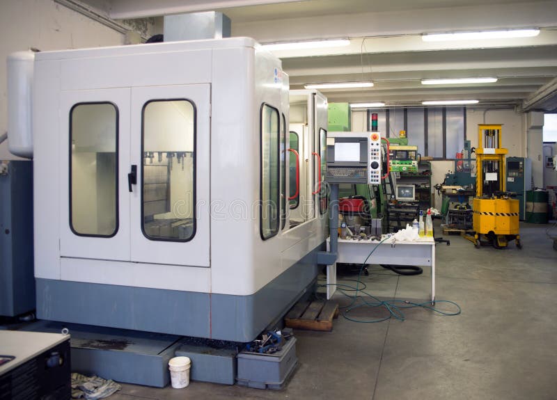 Machine Tools With Computer Numerical Control Cnc Stock Image Image Of Automated Hole 78233731 9927