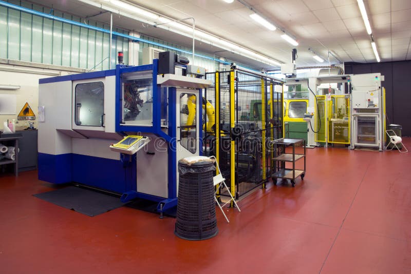 Machine Tools with Computer Numerical Control (CNC) Stock Image - Image ...